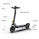 Ruitoo RT6 Electric Scooter, 800W Foldable e-scooter IPX4 Max 35-40 km ...