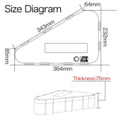 36V 15Ah Lithium Triangle Battery BMS for 200W 250W 350W Electric Bike ...