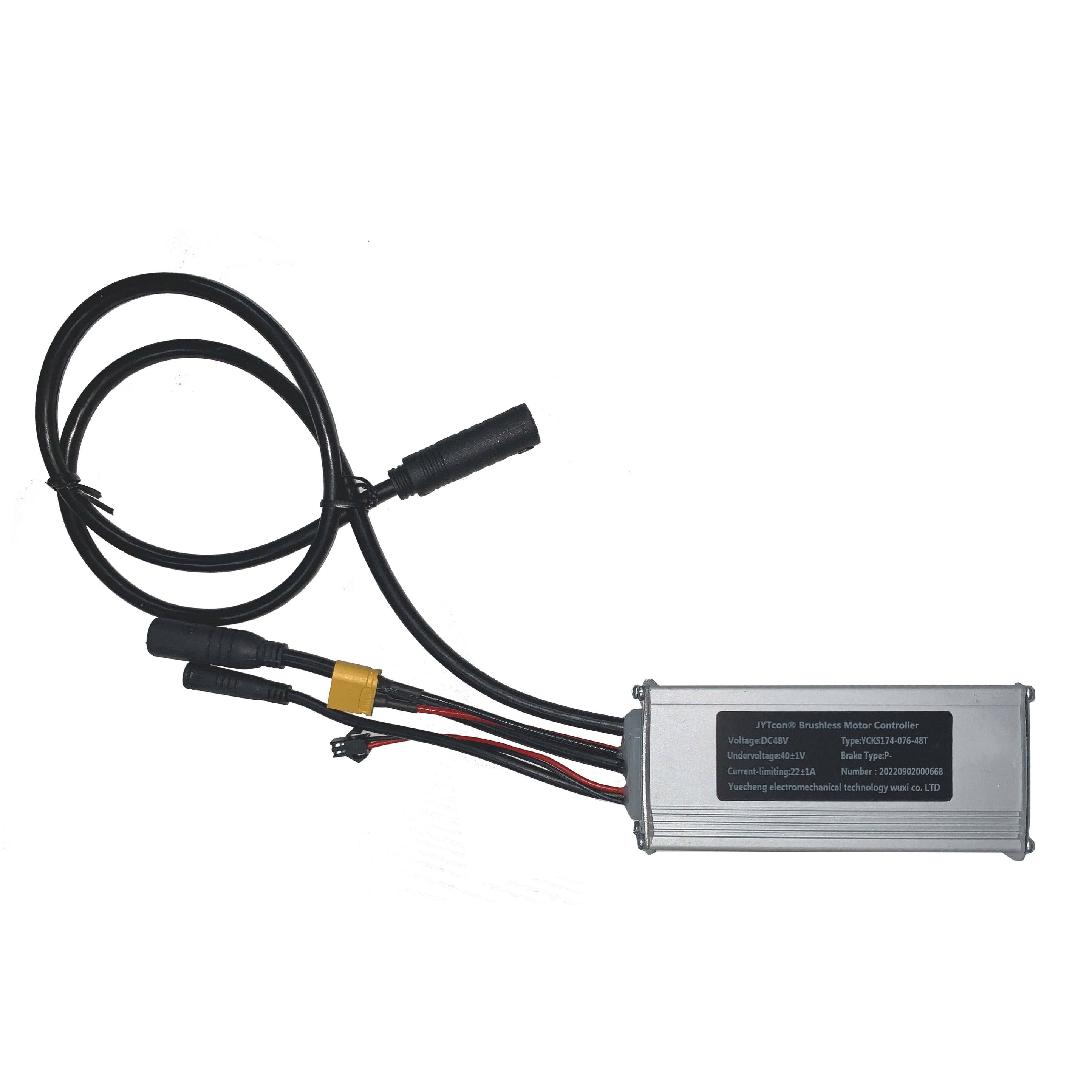 JYTcon Brushless Motor Controller 48V 22A For EBike Waterproof Plug ...