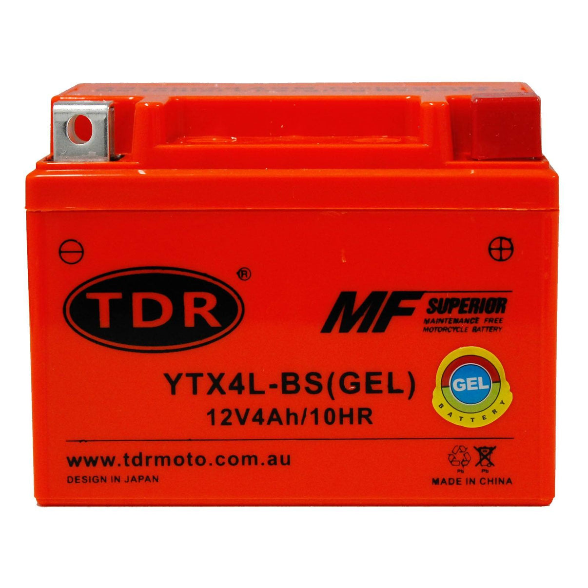 YTX4L-BS 12V 4Ah Motorbike GEL Battery for ATV Quad Dirt/Pit Bike 50/7 ...