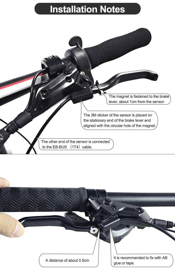 2pcs Electric Bike Brake Sensor 3 Pin Female Connector for Bicycle wit ...