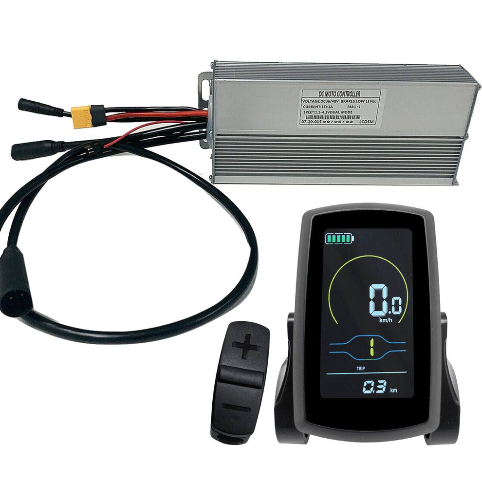 48V 35A EBike Controller & LCD Display Kit For 1000W 1500W Hub Brushle ...